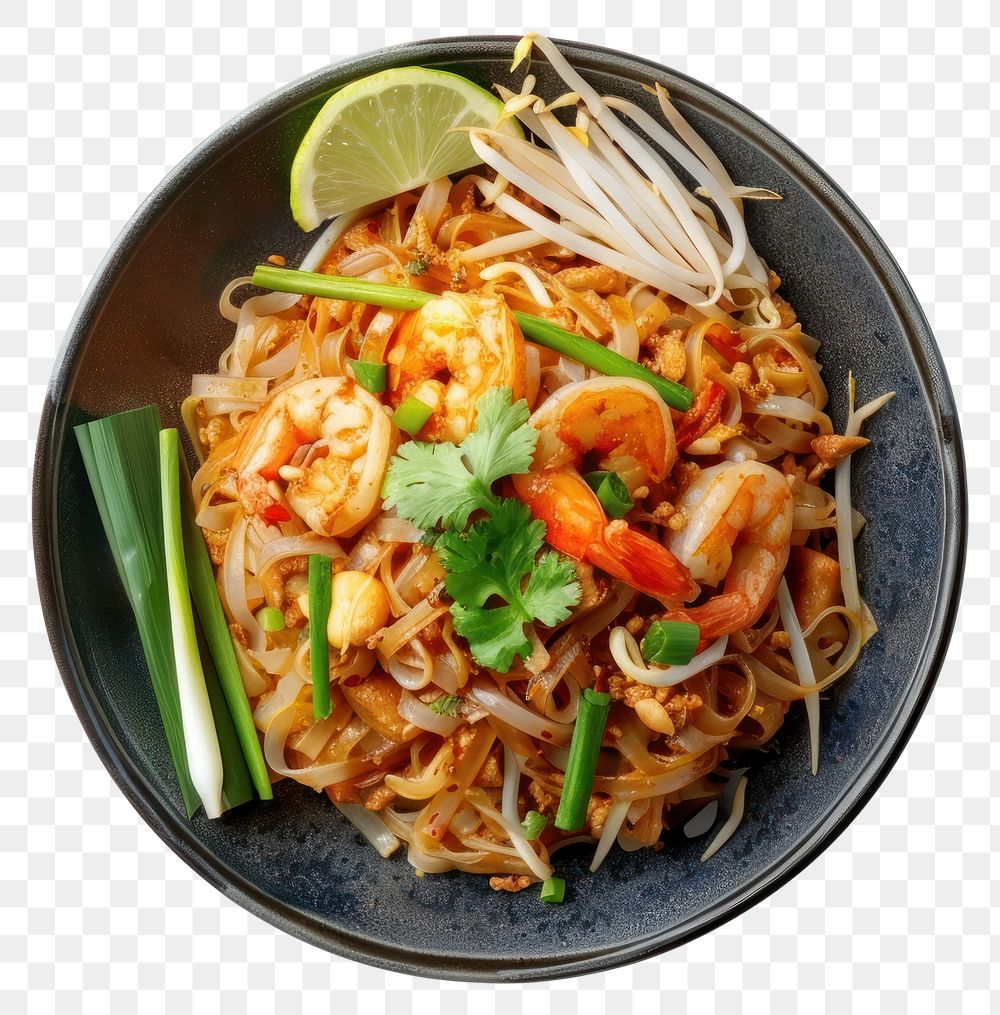 PNG Delicious shrimp pad thai | Free PNG - rawpixel