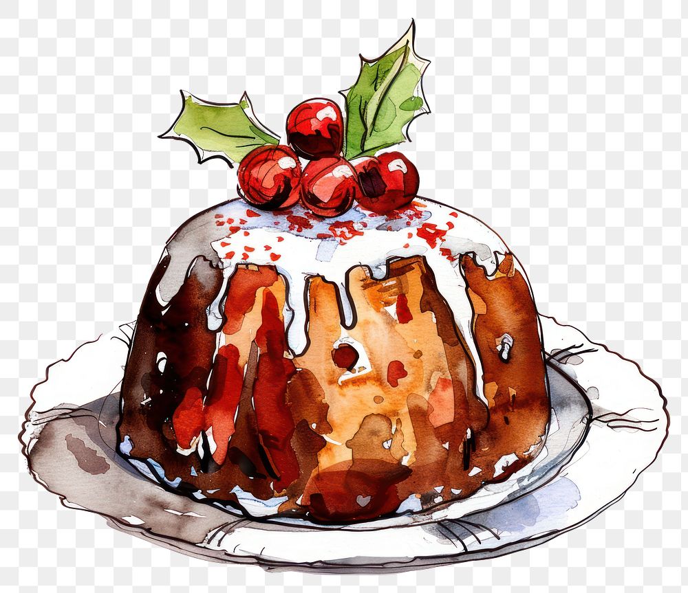 PNG isolated Christmas pudding dish | Free PNG - rawpixel