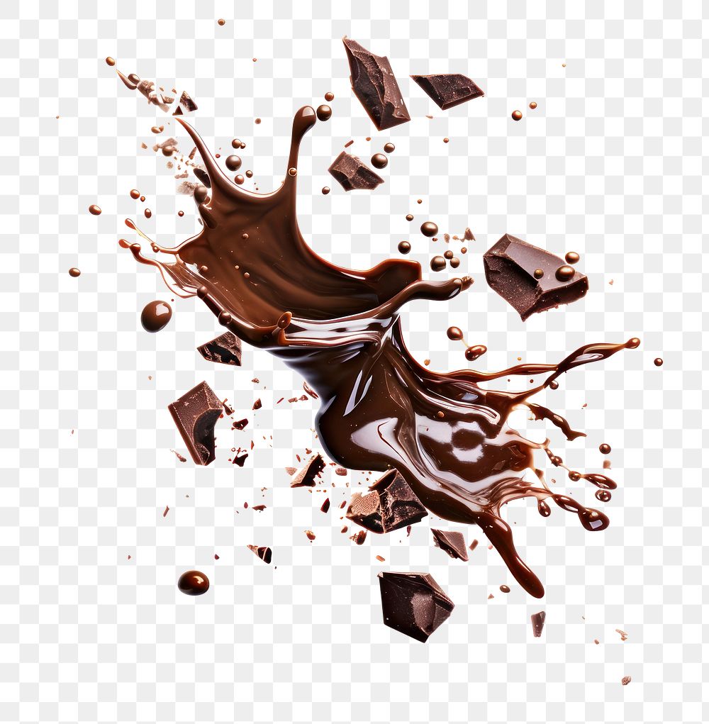 PNG Exploding chocolate food explosion | Free PNG - rawpixel