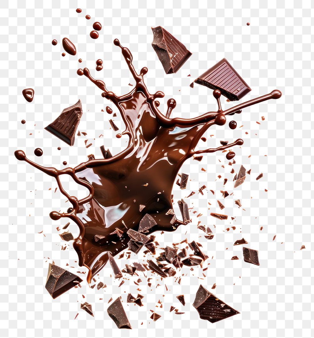 PNG Exploding chocolate food explosion | Free PNG - rawpixel