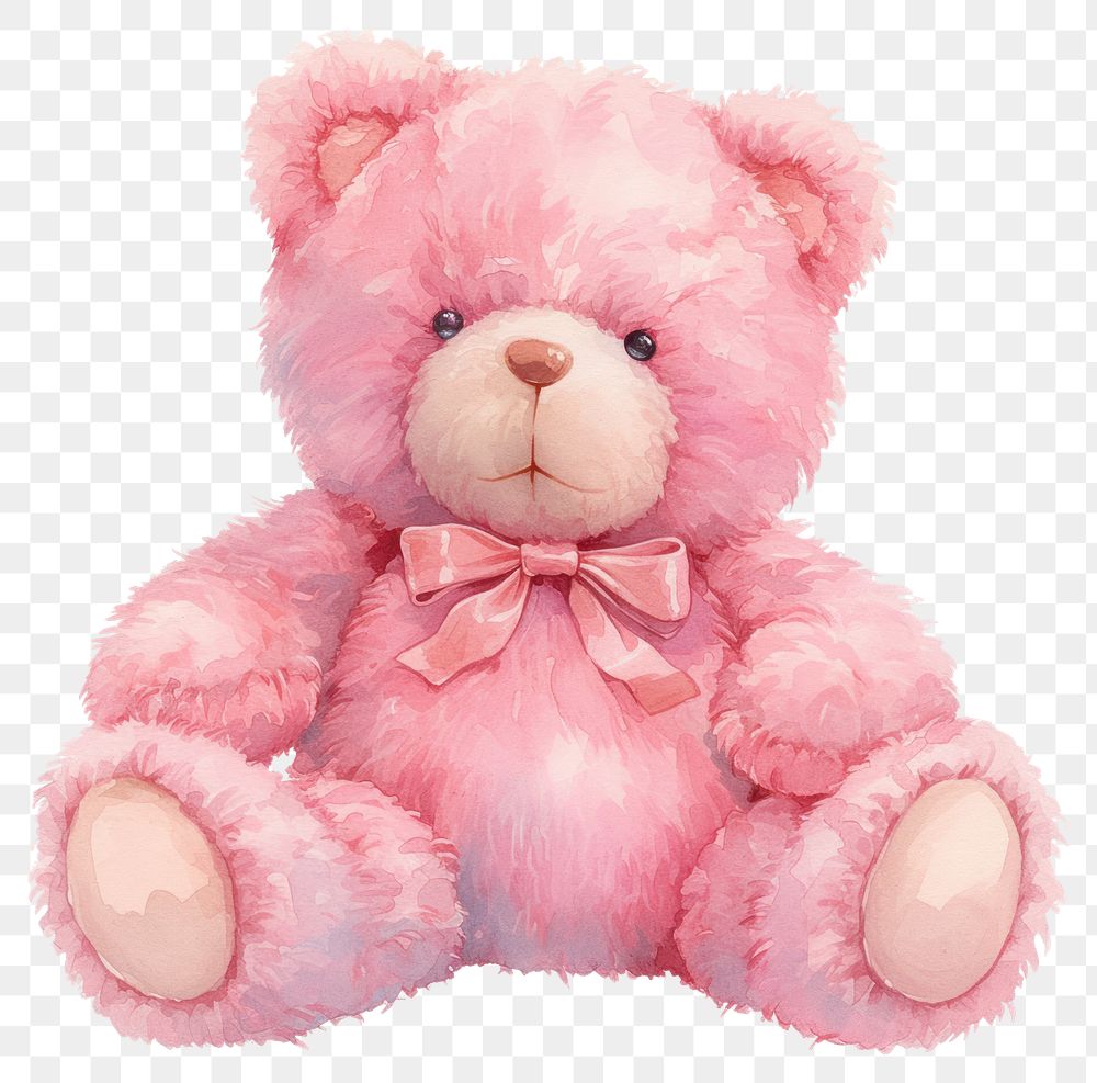 PNG Pink teddy bear toy | Premium PNG - rawpixel