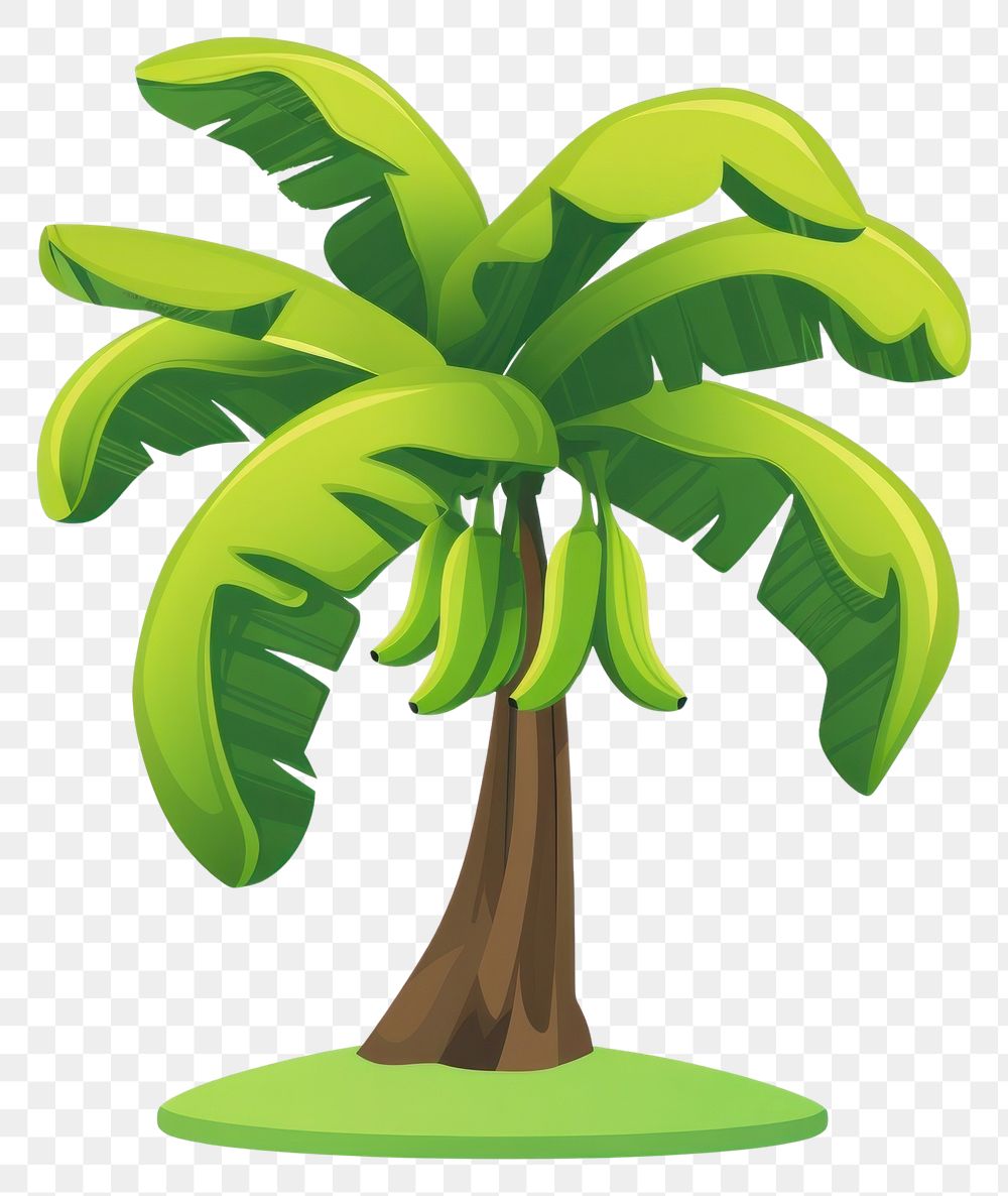 PNG Cartoon banana tree illustration | Free PNG - rawpixel