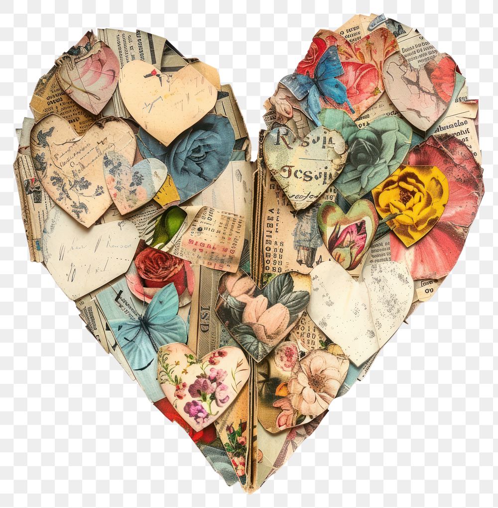 PNG Heart shape collage cutouts | Free PNG - rawpixel