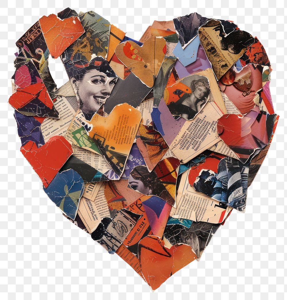 PNG Heart shape collage cutouts | Free PNG - rawpixel