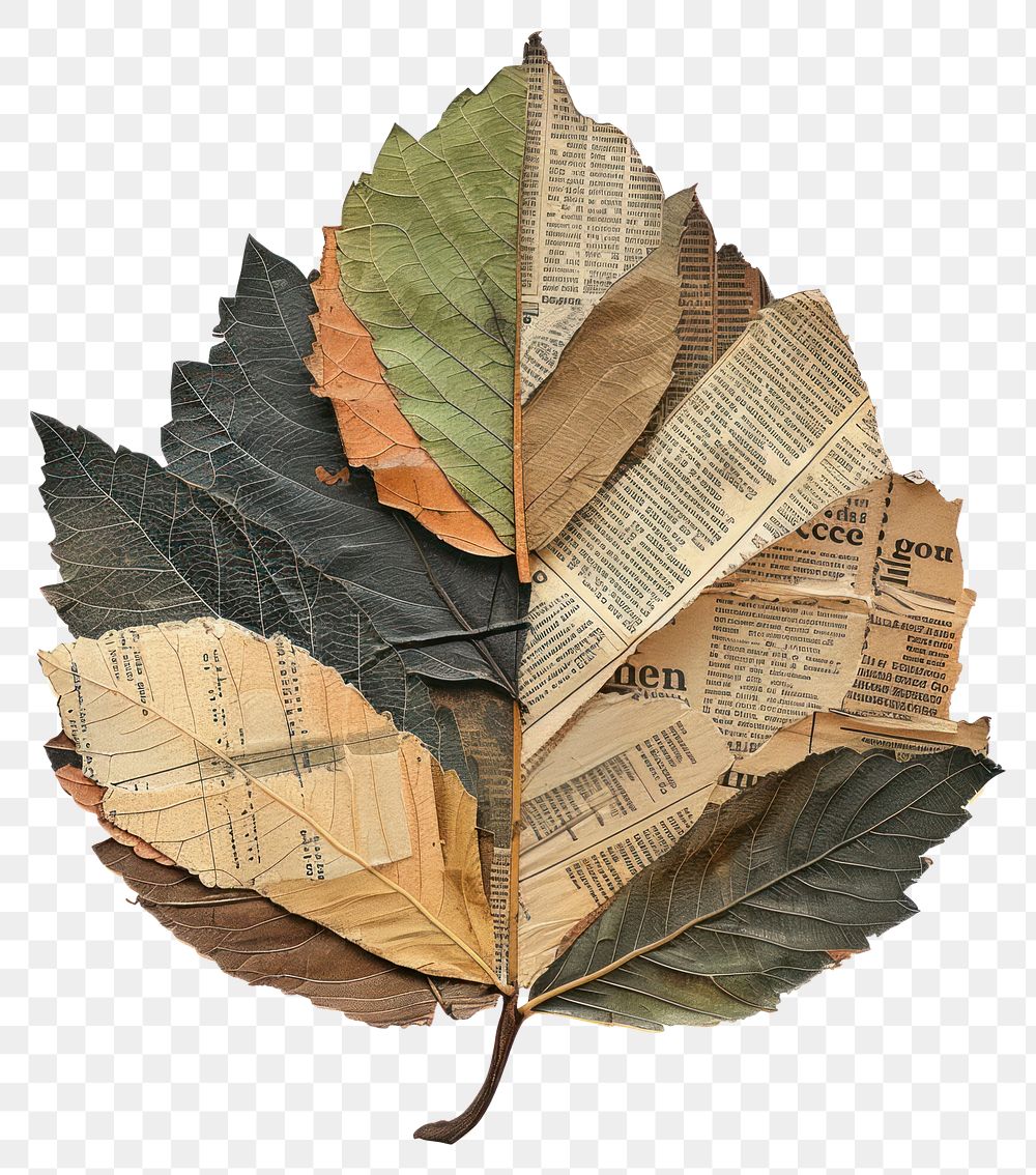 PNG Leaf shape collage cutouts | Premium PNG - rawpixel