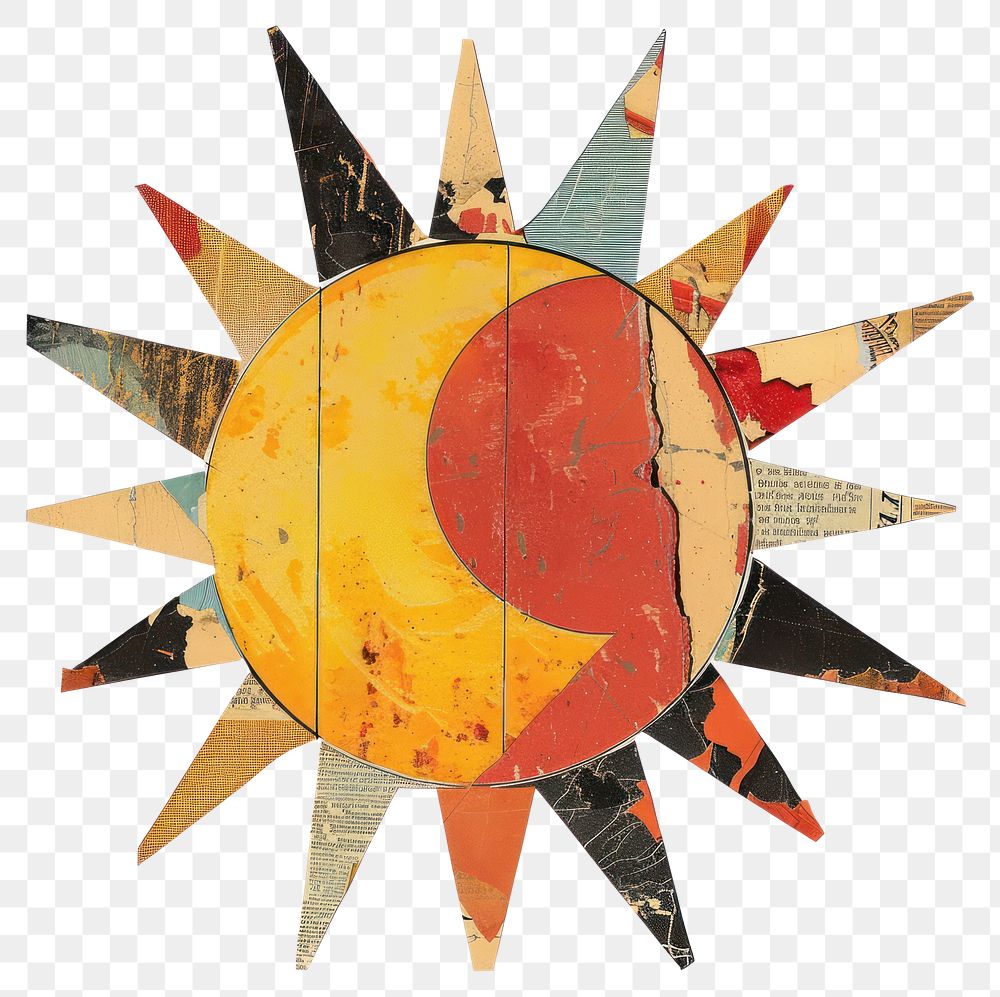 PNG Sun shape collage cutouts | Free PNG - rawpixel