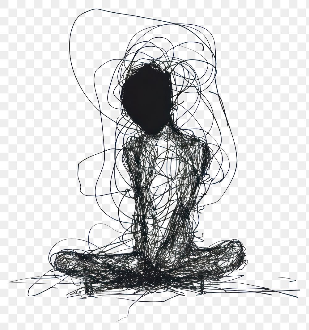 PNG Mental breakdown drawing minimalist | Free PNG - rawpixel