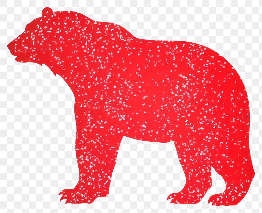 PNG Red bear icon silhouette | Free PNG - rawpixel