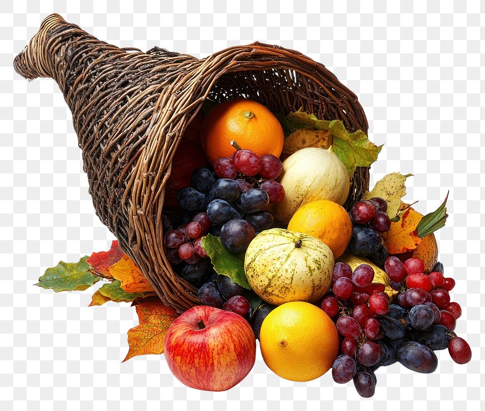 PNG Cornucopia thanksgiving produce basket. | Free PNG - rawpixel