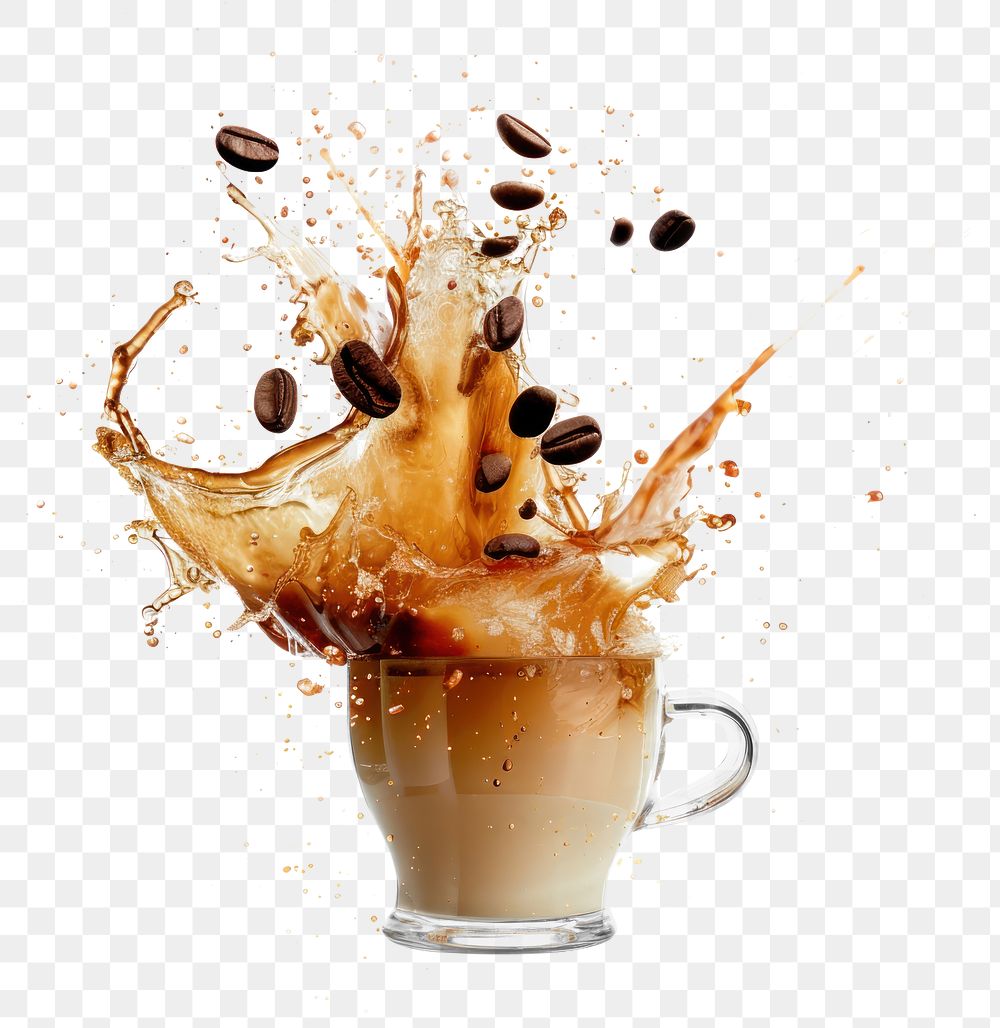 PNG Exploding hot coffee explosion | Free PNG - rawpixel