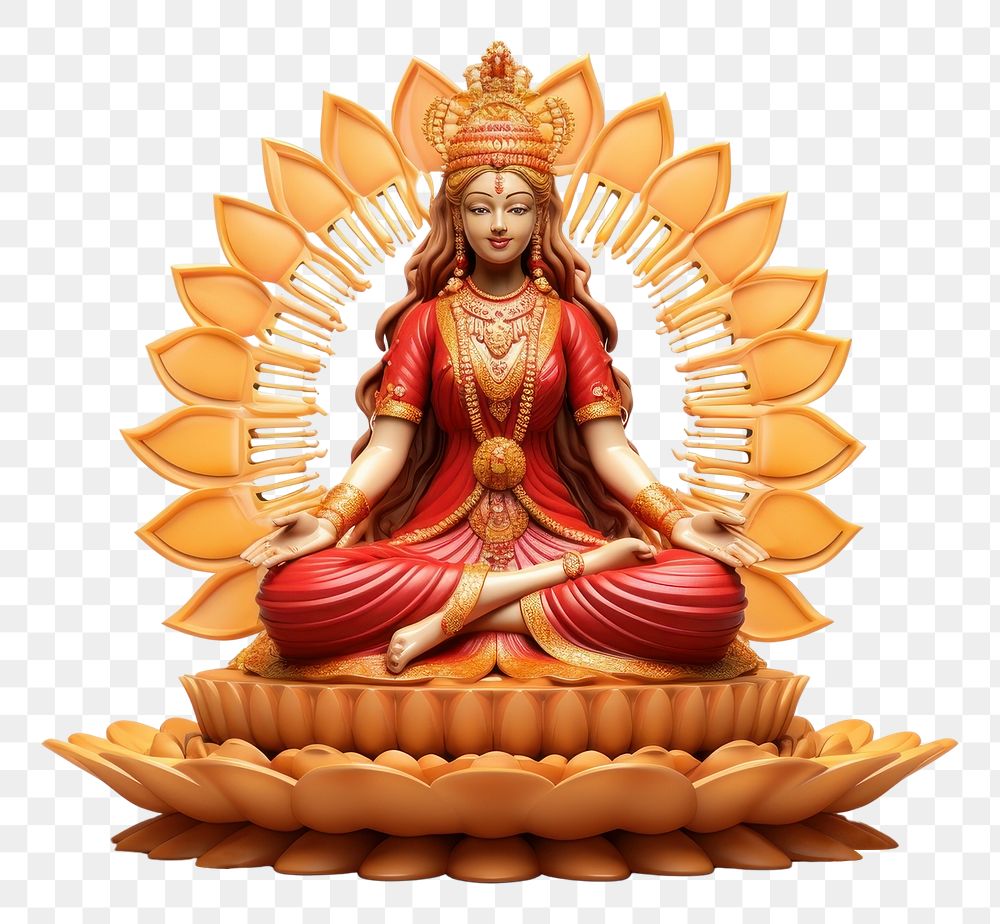 PNG Lakshmi representation spirituality cross-legged | Premium PNG ...