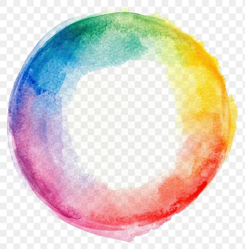 PNG Watercolor rainbow circle art | Free PNG - rawpixel