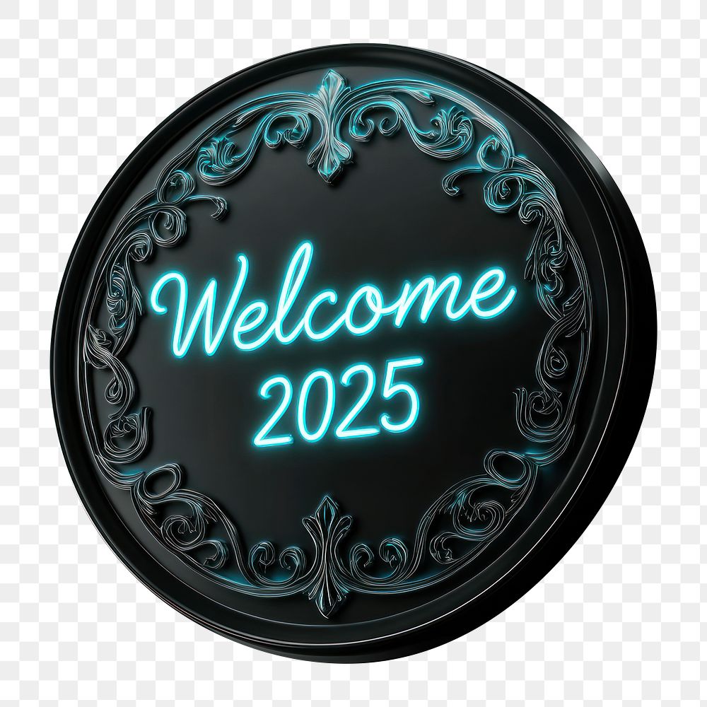 PNG Neon welcome elegant 2025. | Free PNG - rawpixel