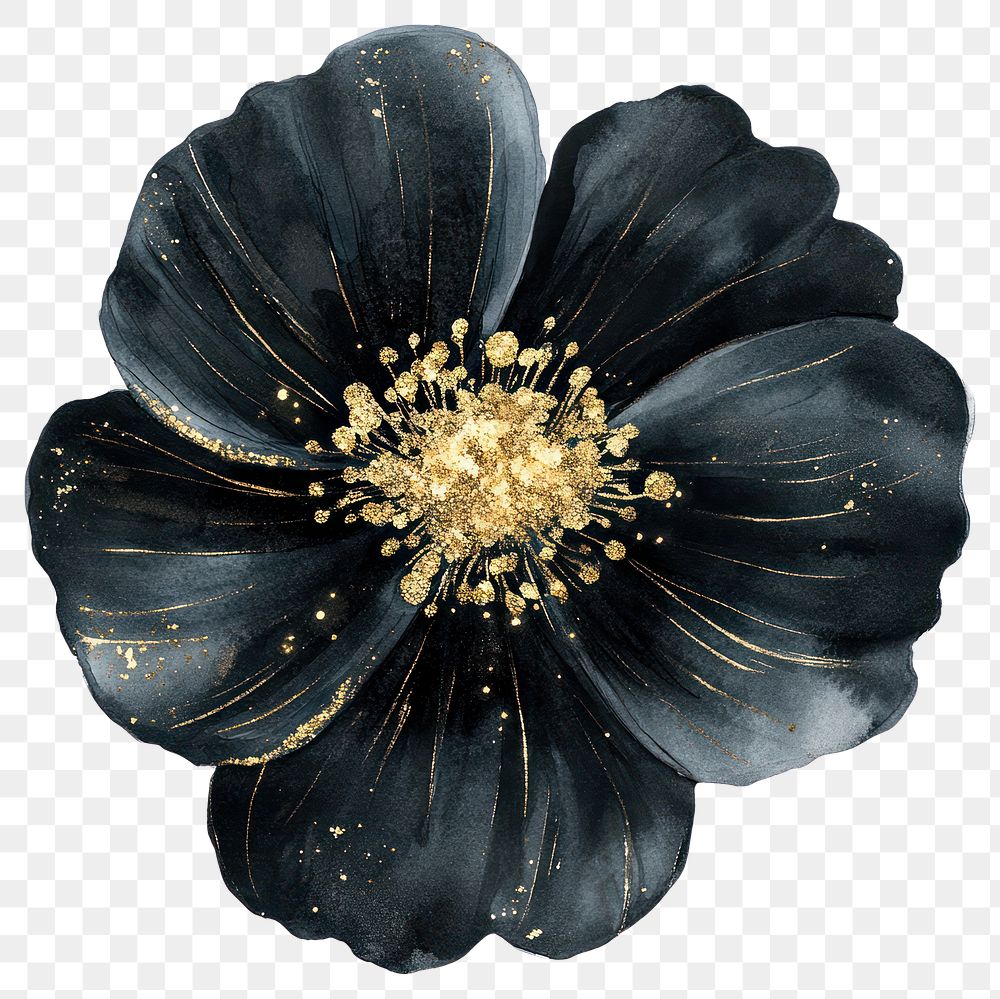 PNG Jet black cosmos flower | Free PNG - rawpixel