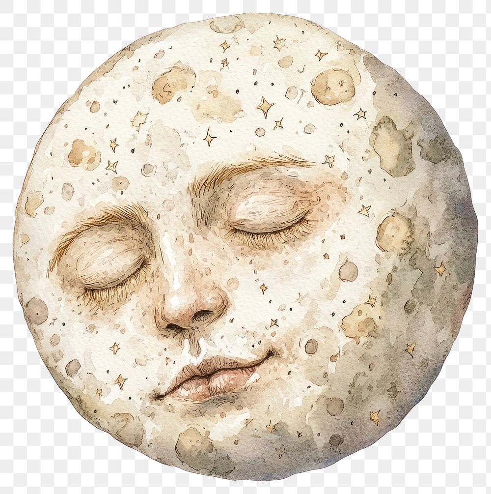 PNG Pluto face illustration watercolor | Premium PNG - rawpixel