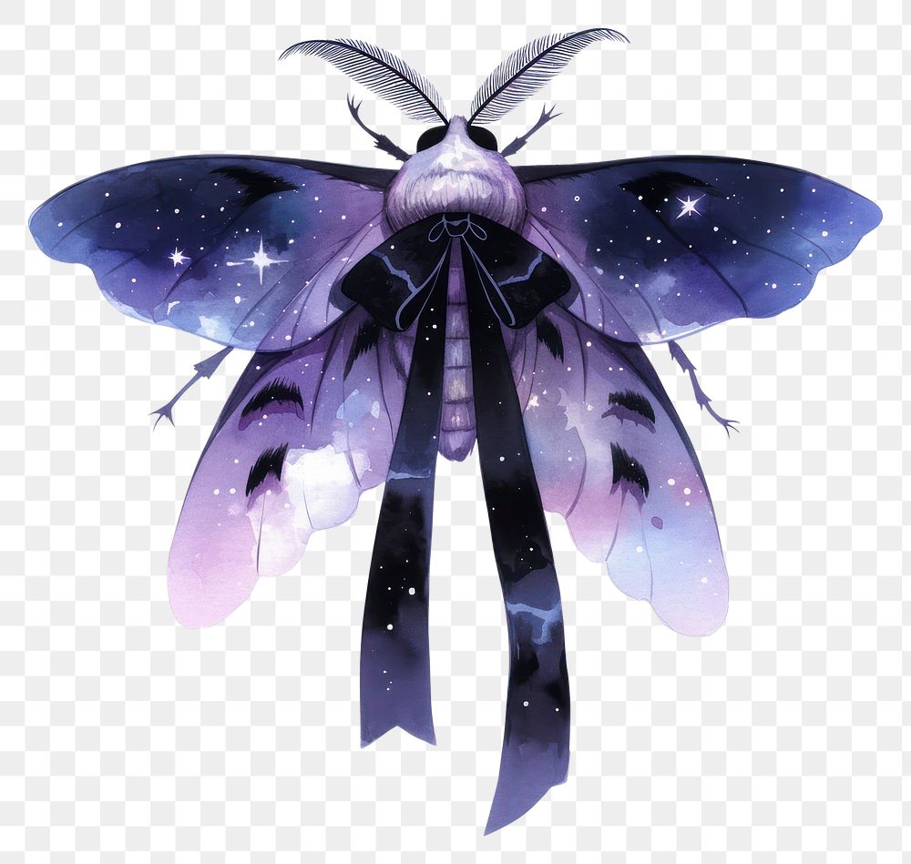 PNG Moth illustration insect purple. | Free PNG - rawpixel