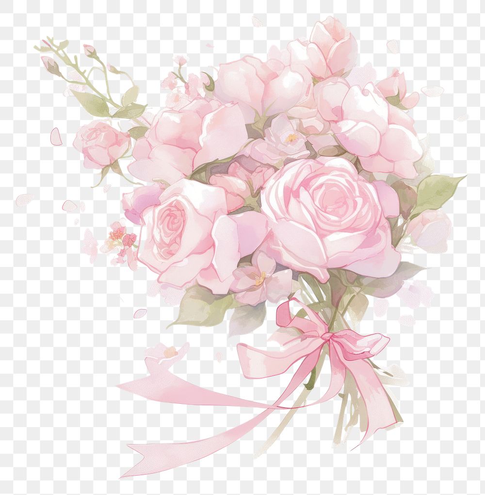 PNG Coquette Roses art illustration | Free PNG - rawpixel