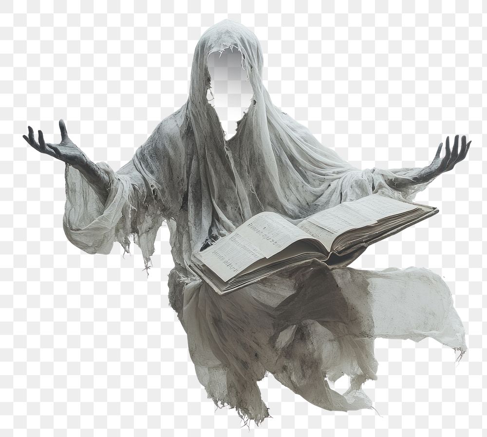 PNG Ghost book floating haunted. | Free PNG - rawpixel