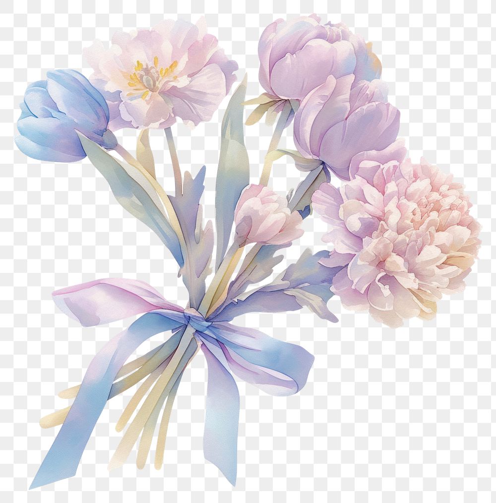 PNG Pastel coquette flowers art | Free PNG - rawpixel