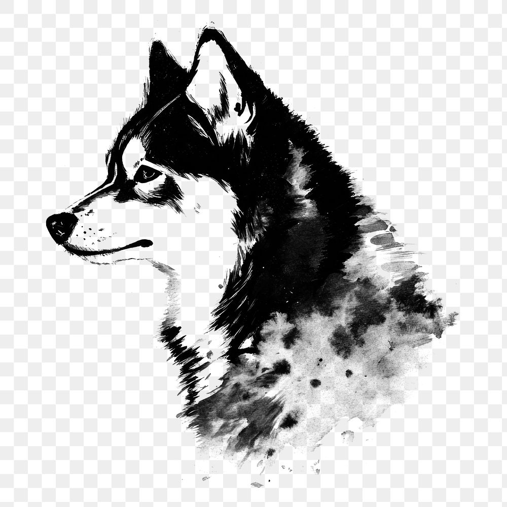 PNG dog drawing animal canine. | Free PNG - rawpixel
