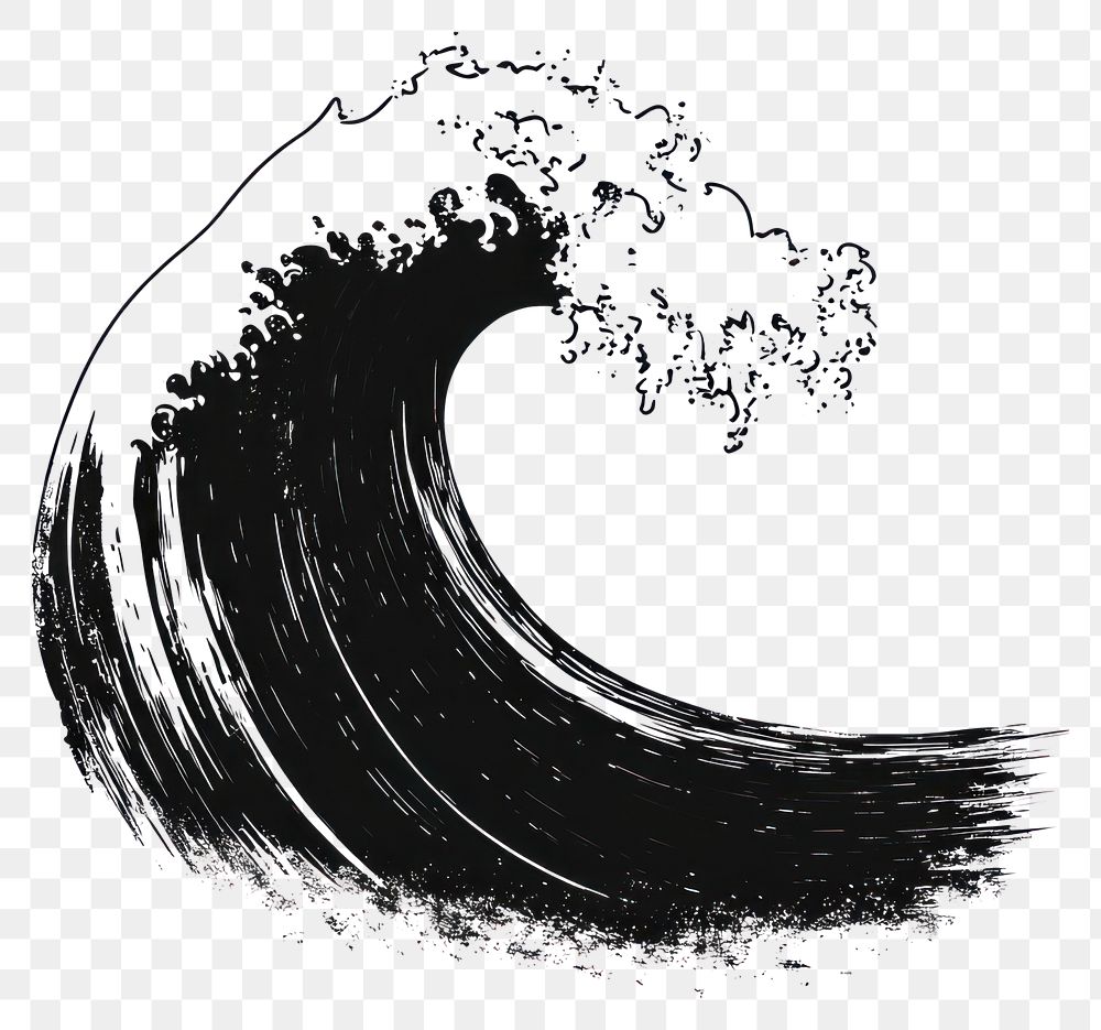 PNG Wave icon ocean black | Free PNG - rawpixel