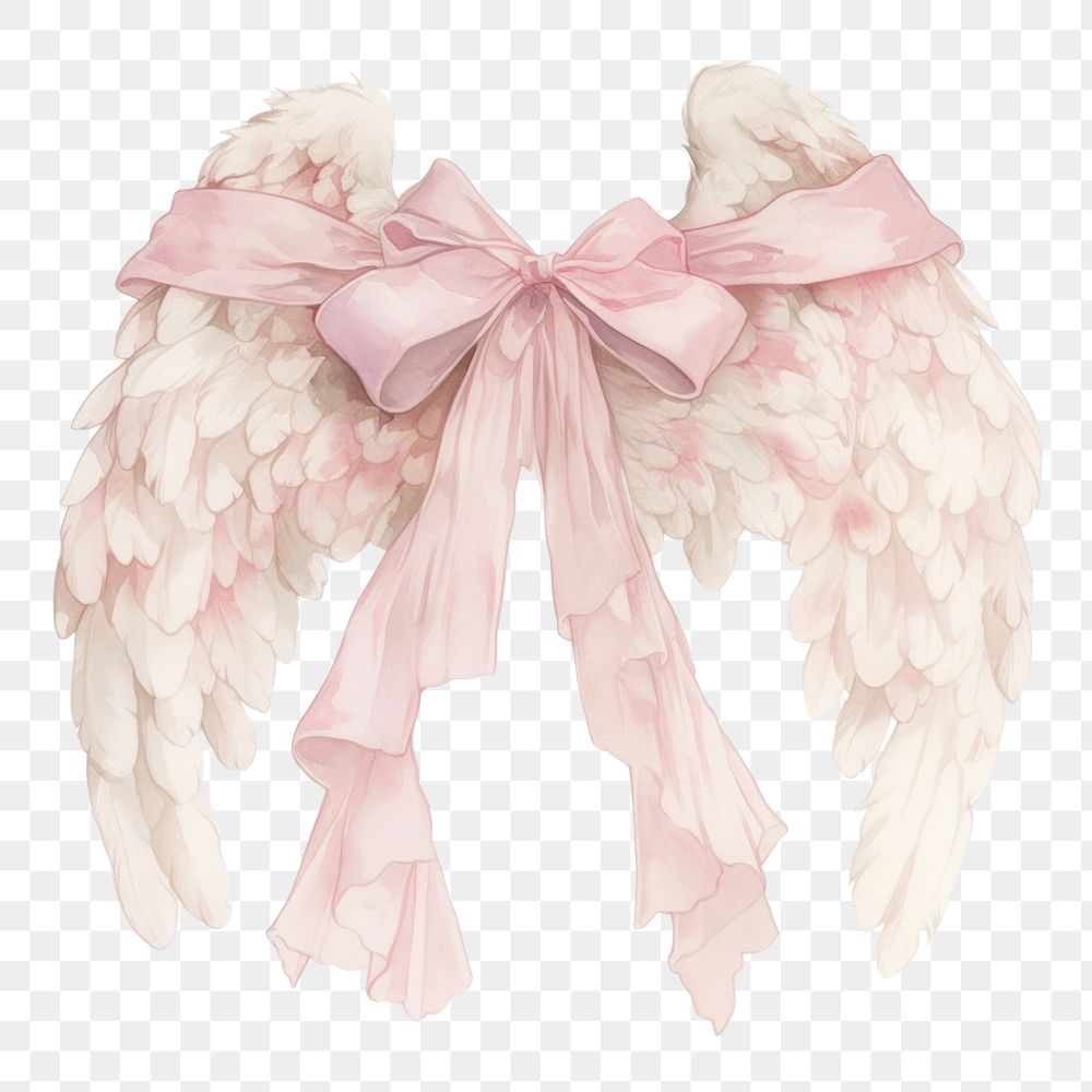 PNG angel wings tied ribbon | Free PNG - rawpixel