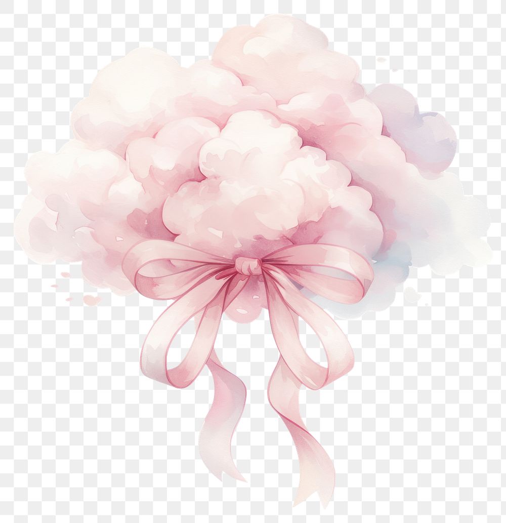 PNG Coquette cloud illustration ribbon | Free PNG - rawpixel