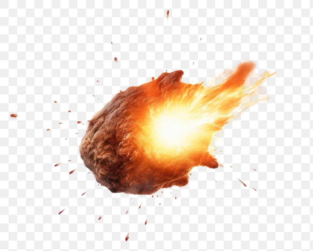 PNG Meteor fire explosion sky. | Free PNG - rawpixel
