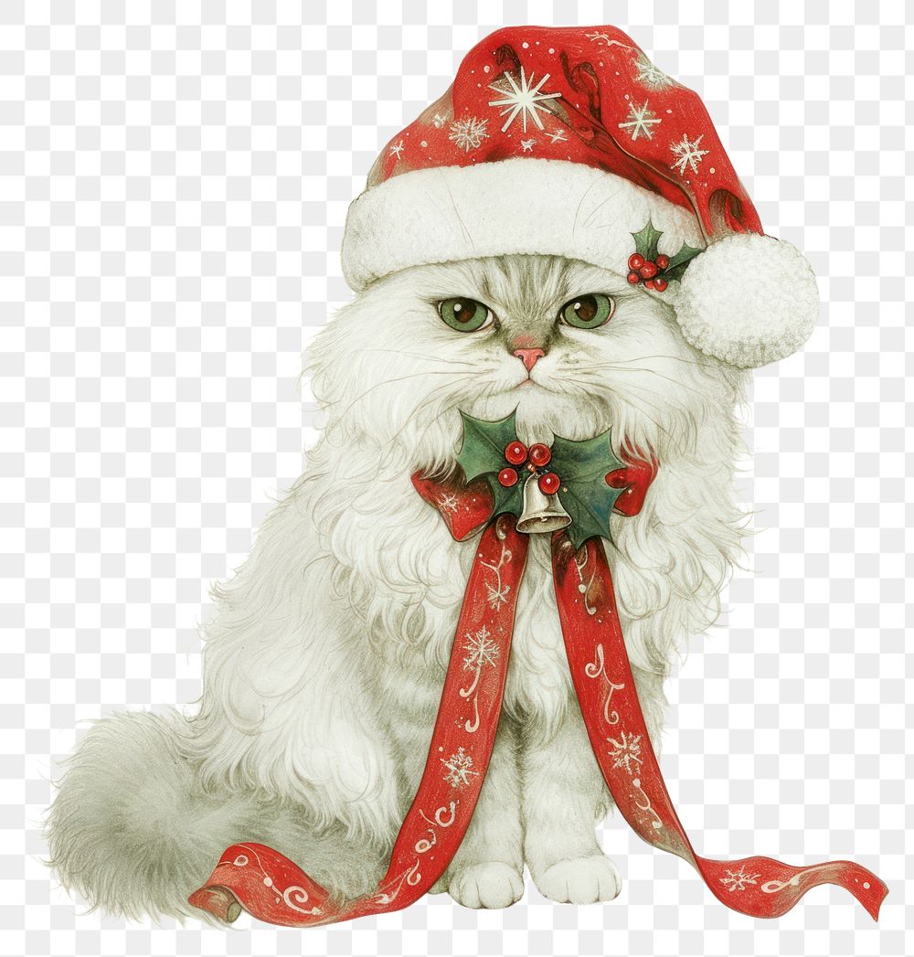 PNG Cat wearing santa claus | Premium PNG - rawpixel