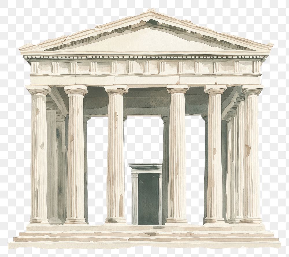 PNG ancient Greek temple architecture | Free PNG - rawpixel