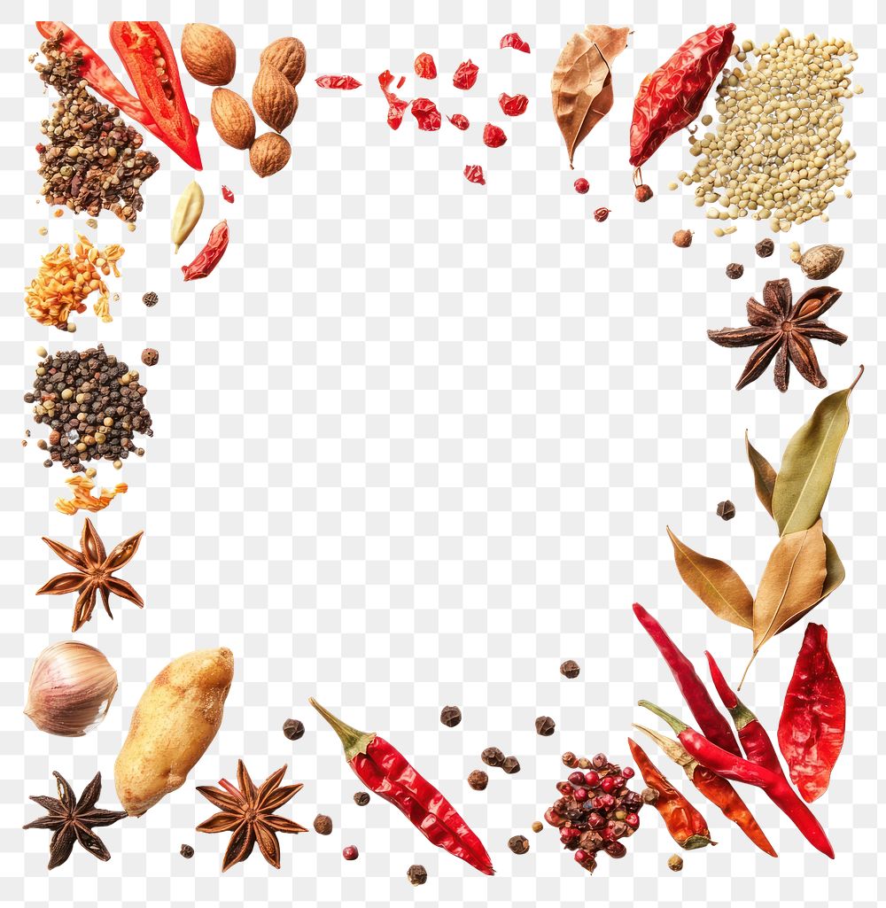 PNG Masala background spices frame. | Free PNG - rawpixel