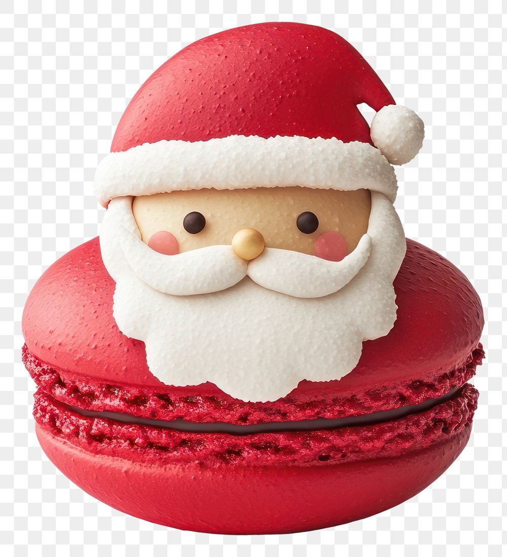 PNG christmas santa macaron confectionery | Premium PNG - rawpixel