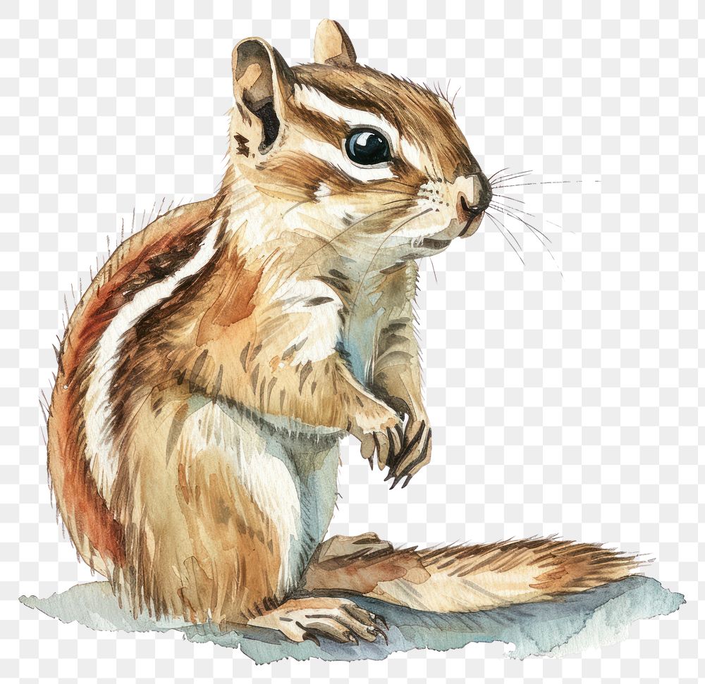 PNG An isolated Chipmunk art | Free PNG - rawpixel