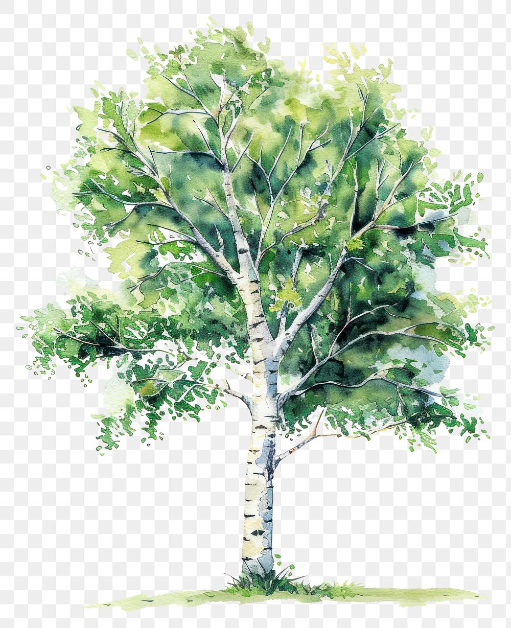 PNG An isolated birch tree | Free PNG - rawpixel
