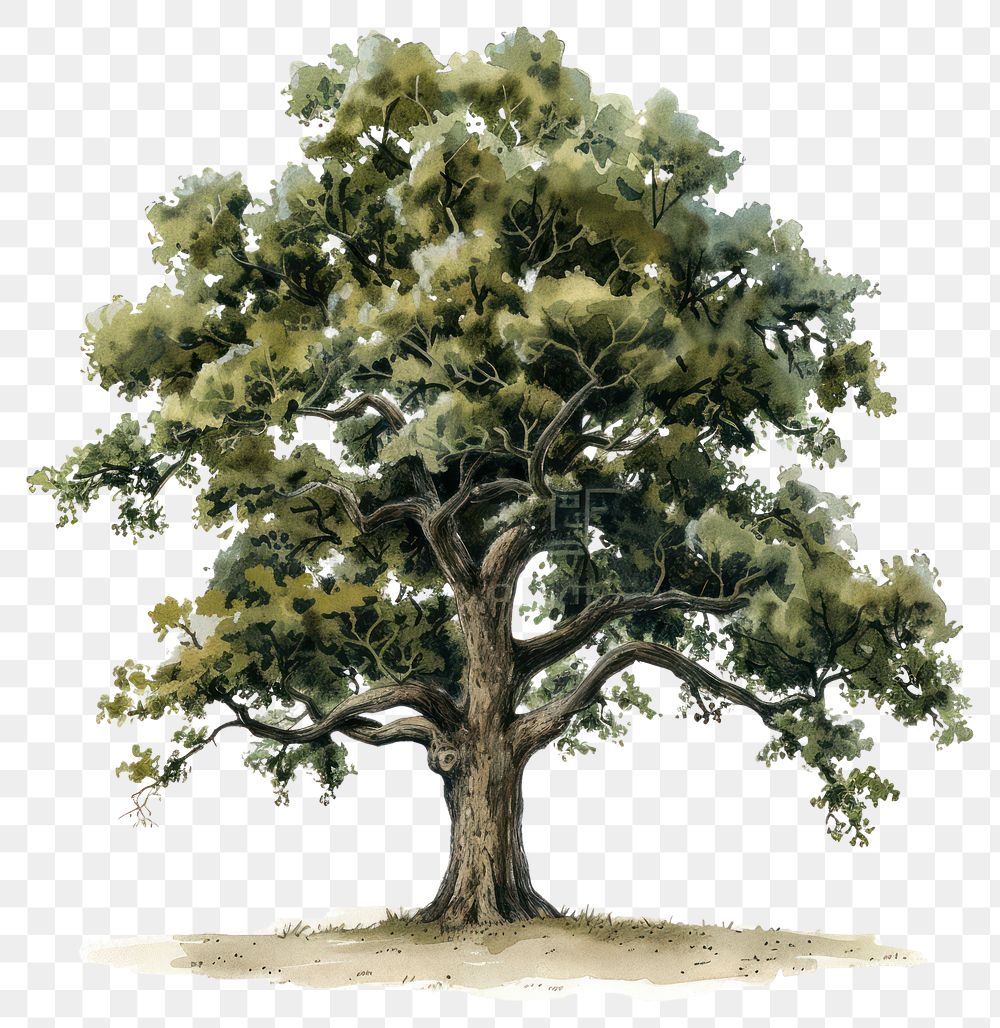 PNG An isolated oak tree | Free PNG - rawpixel