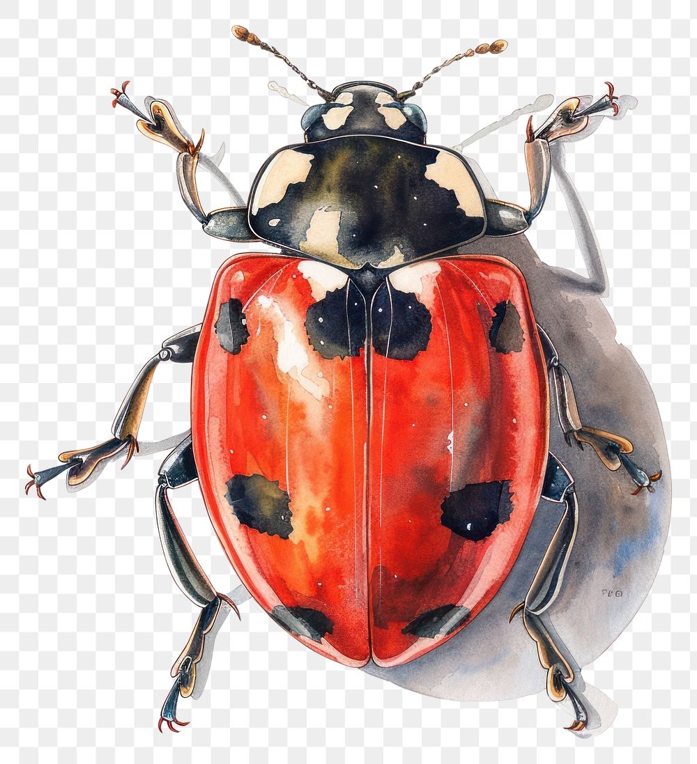 PNG isolated ladybug illustration watercolor | Premium PNG - rawpixel