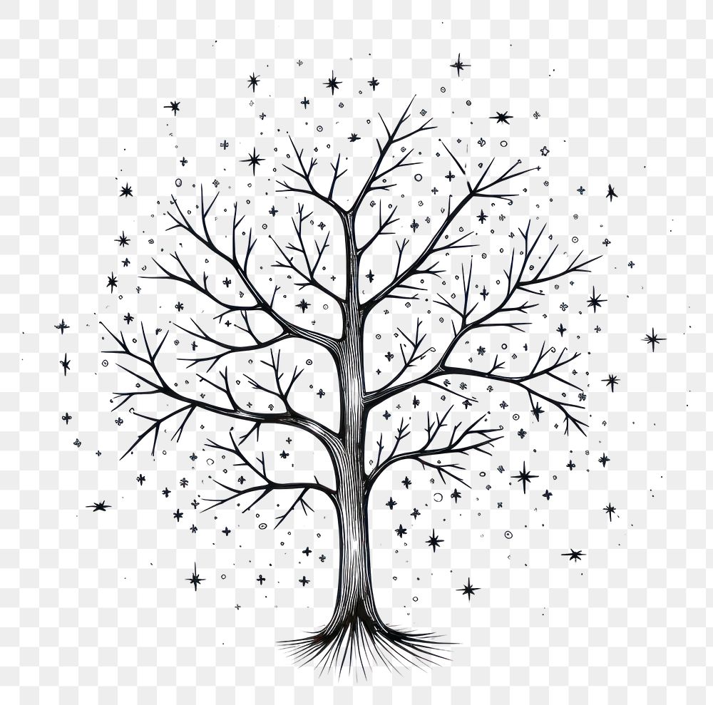 PNG Tree pattern drawing sketch. | Free PNG - rawpixel
