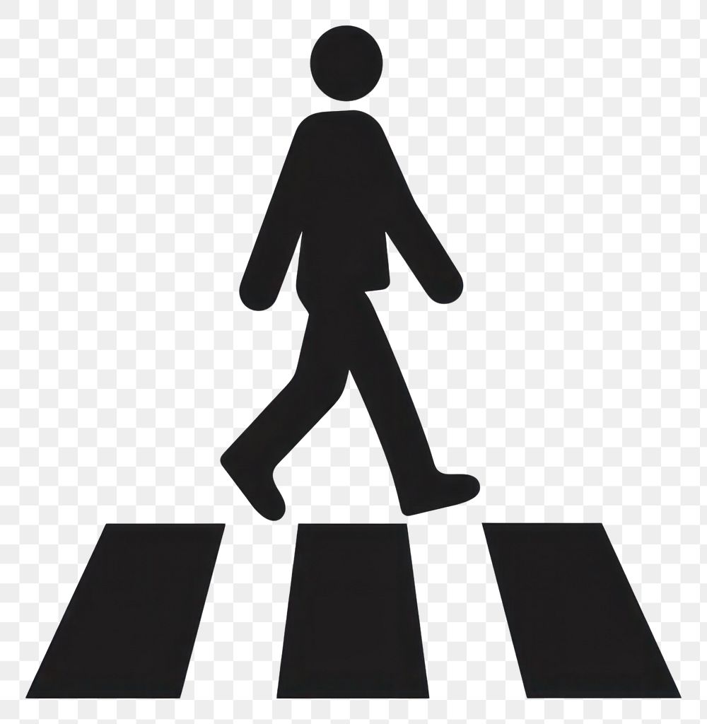 PNG Human pictogram crossing street | Free PNG - rawpixel