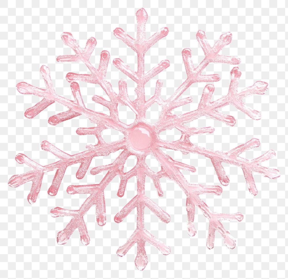 PNG Pink snowflakes decoration christmas | Premium PNG - rawpixel
