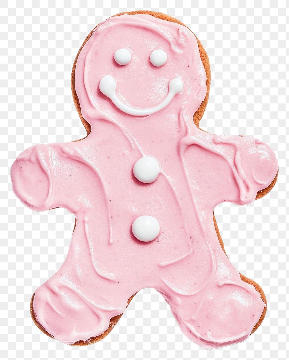 PNG Pink gingerbread man dessert | Free PNG - rawpixel
