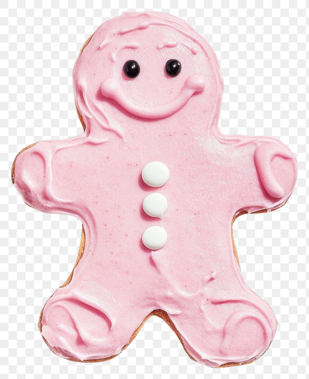PNG Pink gingerbread man dessert | Free PNG - rawpixel