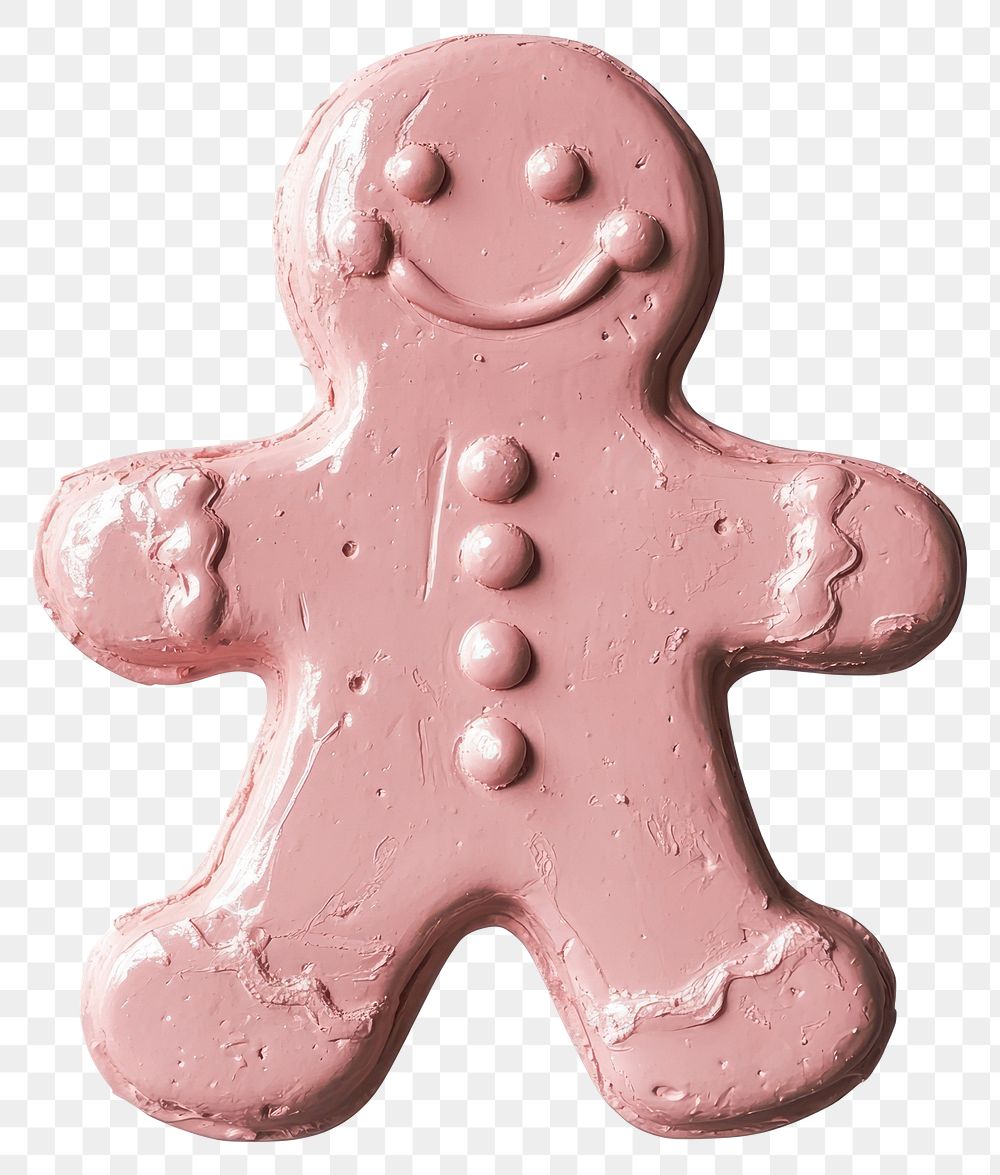 PNG Pink gingerbread man christmas | Free PNG - rawpixel