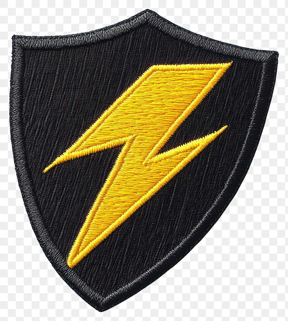 PNG Lightning symbol shield badge | Free PNG - rawpixel