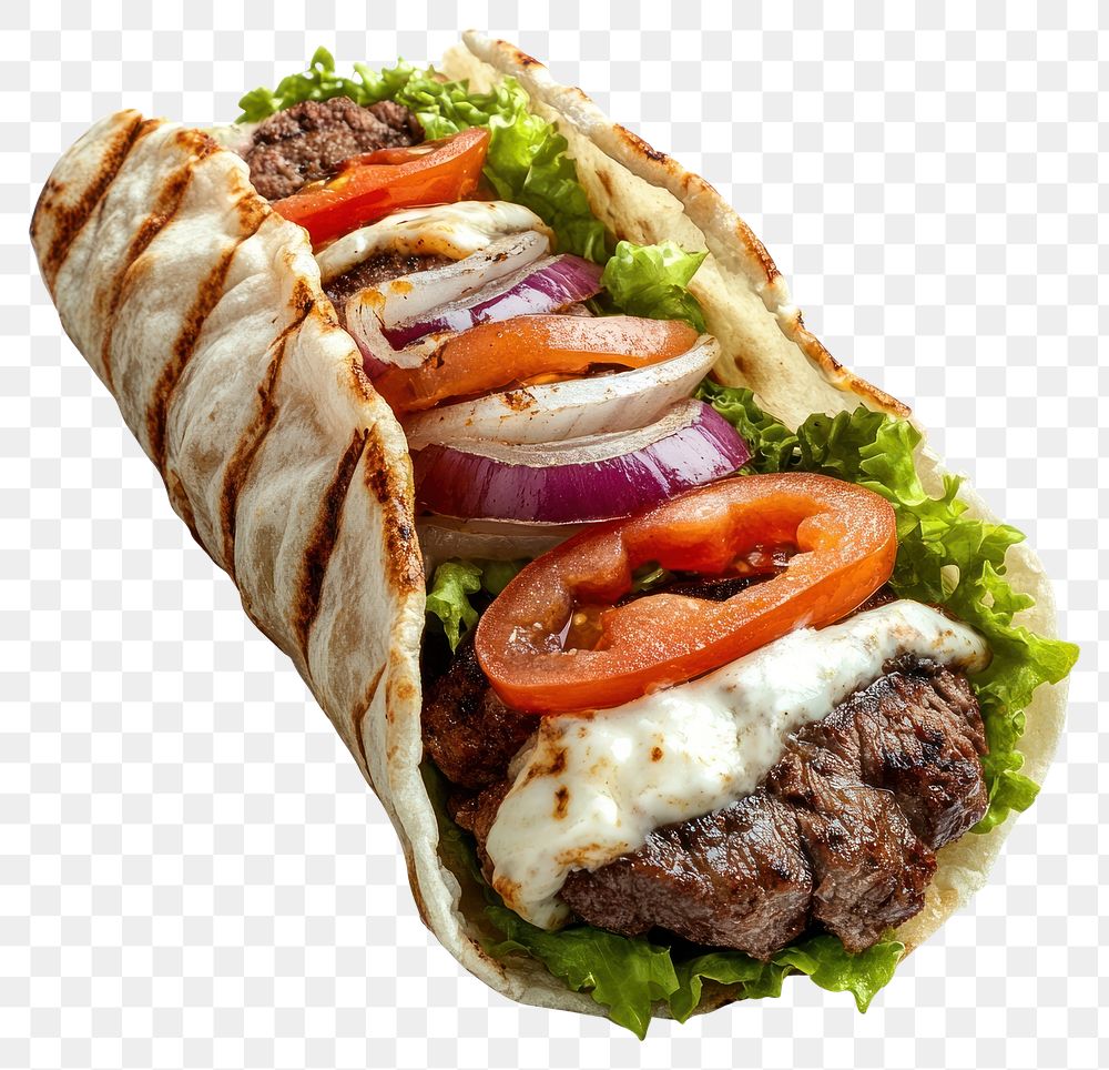 PNG Real beef kebab roll | Free PNG - rawpixel