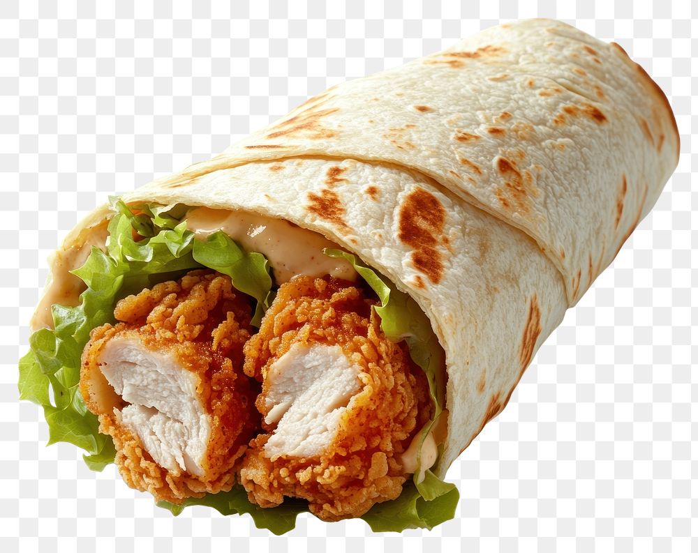 PNG Fried chicken wrap food | Free PNG - rawpixel