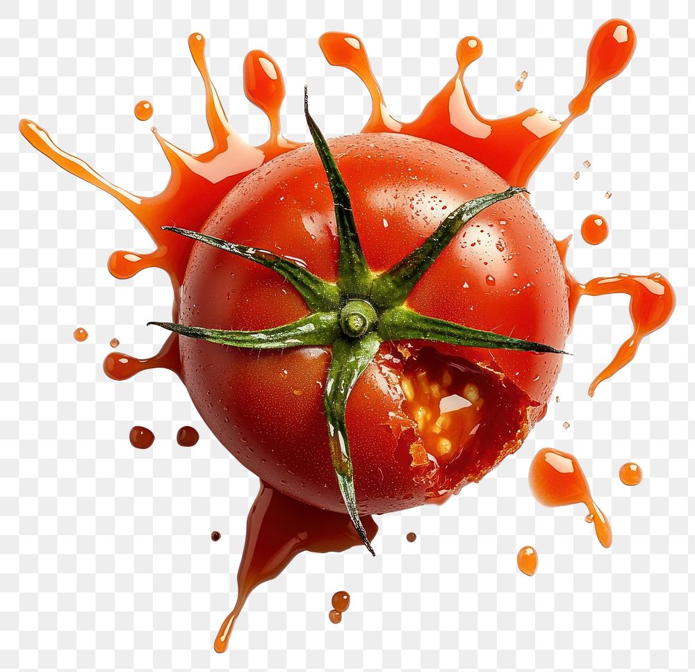 PNG Tomato vegetable produce splash. | Free PNG - rawpixel