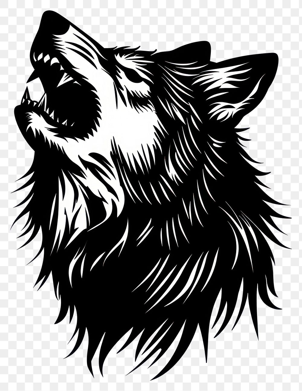 PNG Wolf drawing mammal animal. | Free PNG - rawpixel