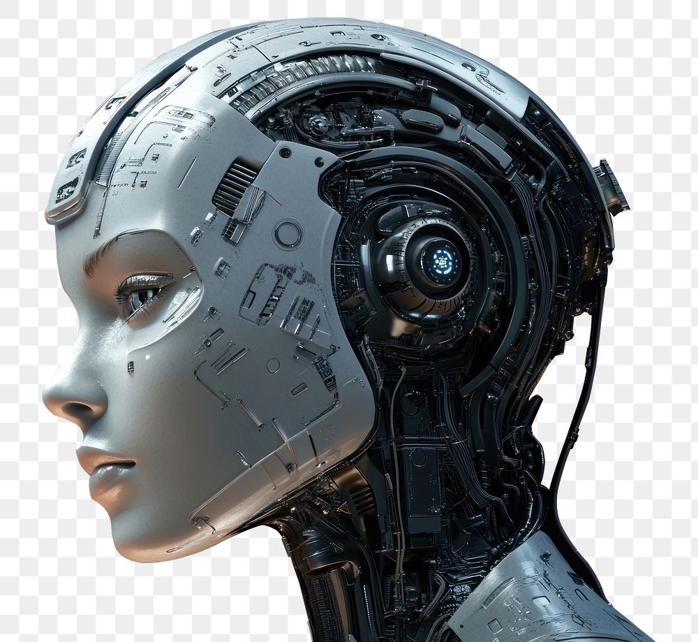PNG Attractive female robot head | Free PNG - rawpixel