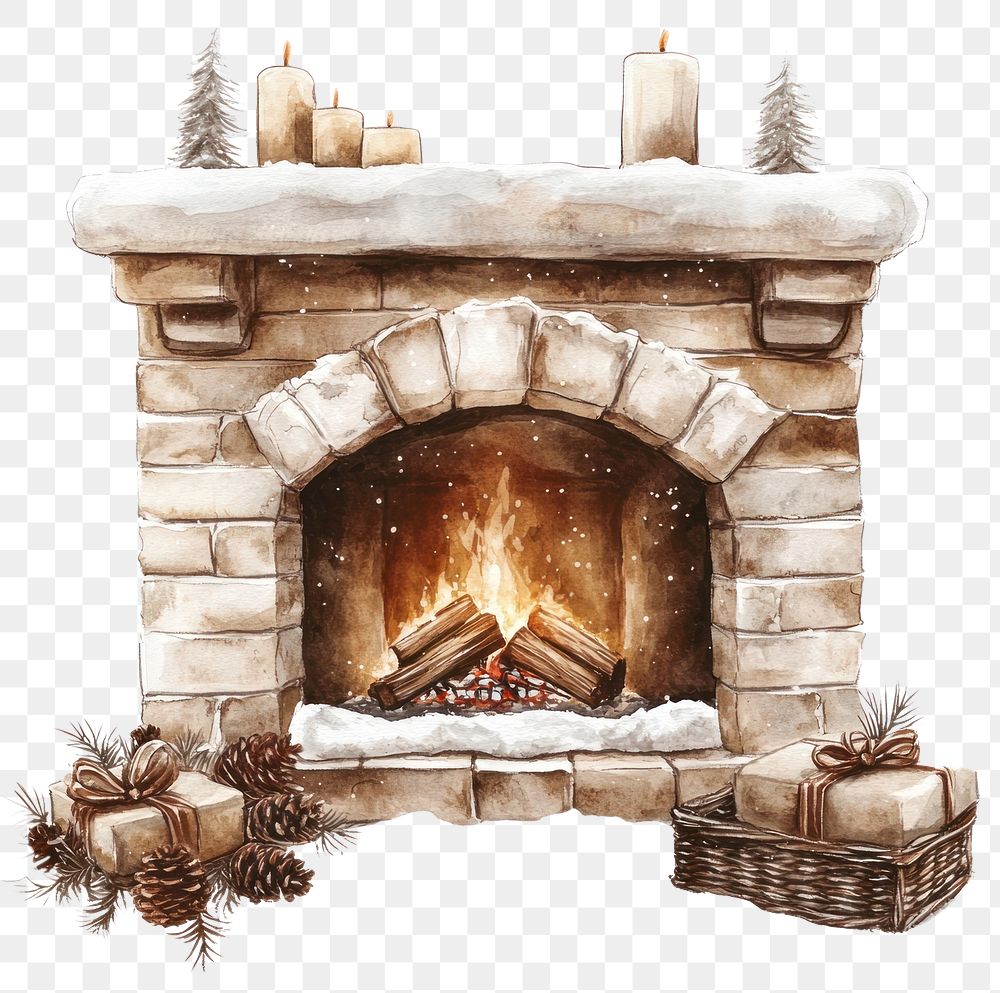 Fire Winter Fireplace Christmas Cozy PNG Images | Free Photos, PNG ...