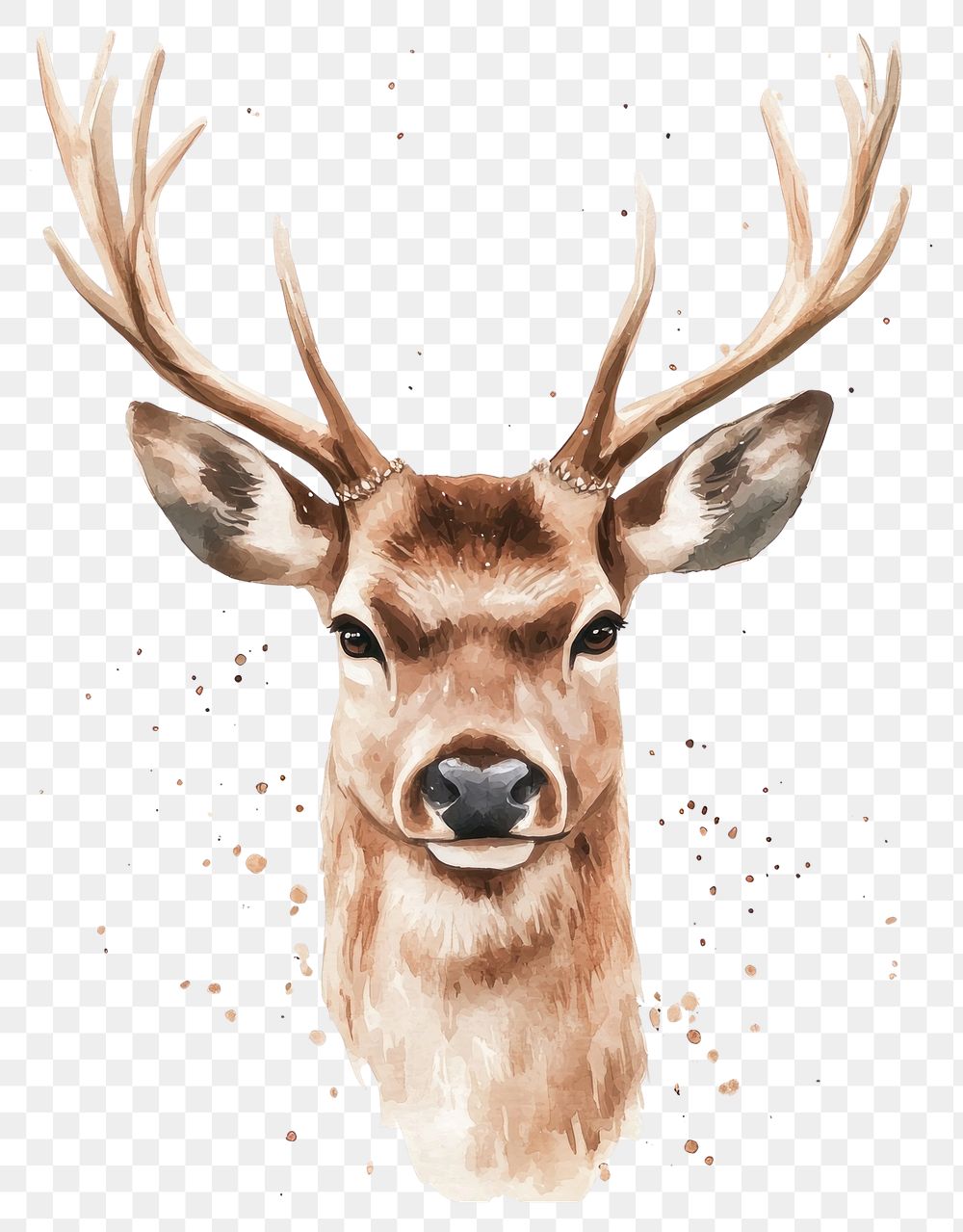 Reindeer Head Background Antlers PNG Animal Images | Free Photos, PNG ...